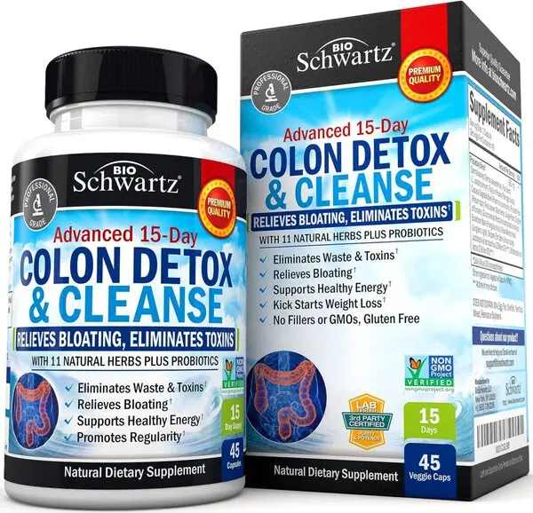 BIOSCHWARTZ Colon Cleanser & Detox For Weight Loss - No Color