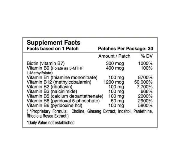 PATCHAID B12 Energy Plus Vitamin Patch