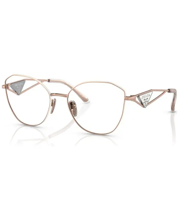 Prada Irregular Eyeglasses - Pink Gold-tone