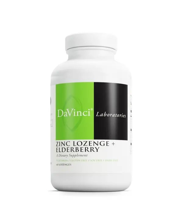 DAVINCI LABORATORIES Davinci Labs Zinc Lozenge + Elderberry - No Color