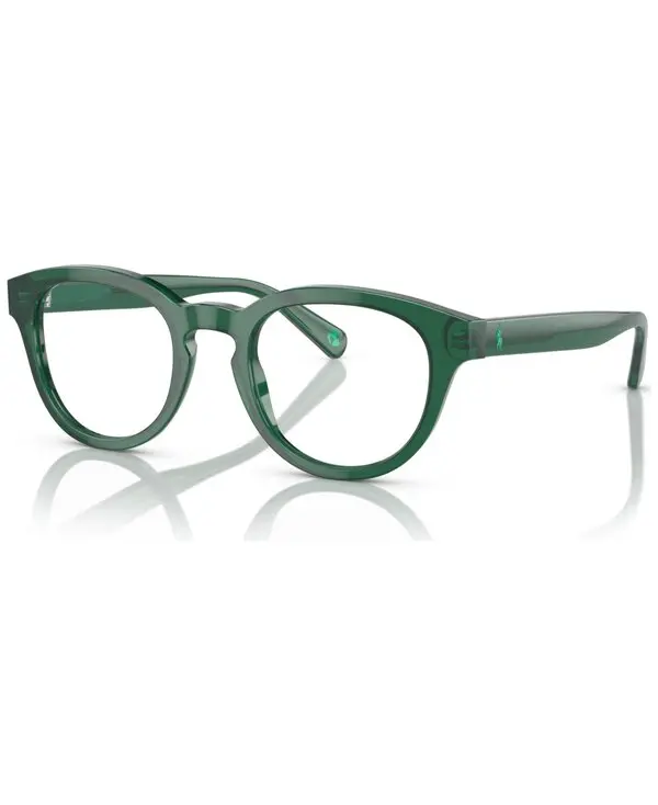 Polo Ralph Lauren Phantos Eyeglasses - Shiny Transparent Green
