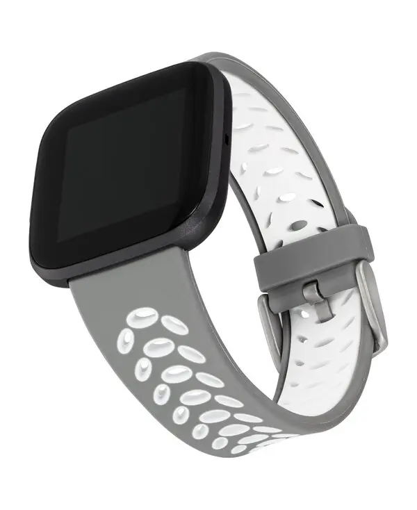 WITHIT Fitbit Versa Sport Band - Gray,white