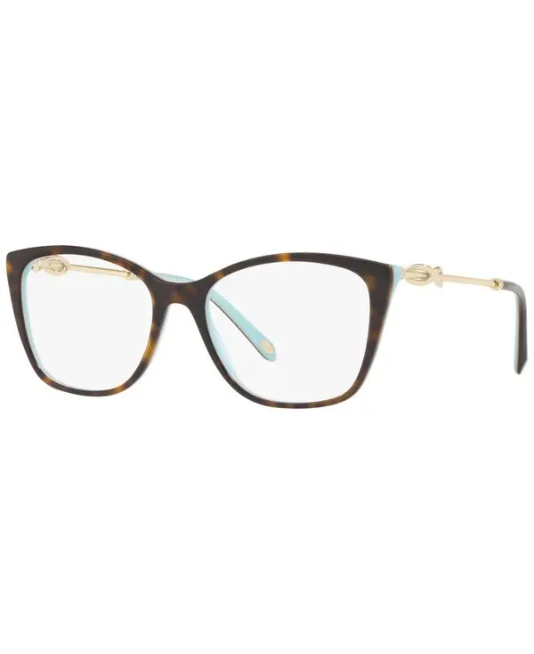 Tiffany & Co. Square Eyeglasses - Havana On Tiffany Blue