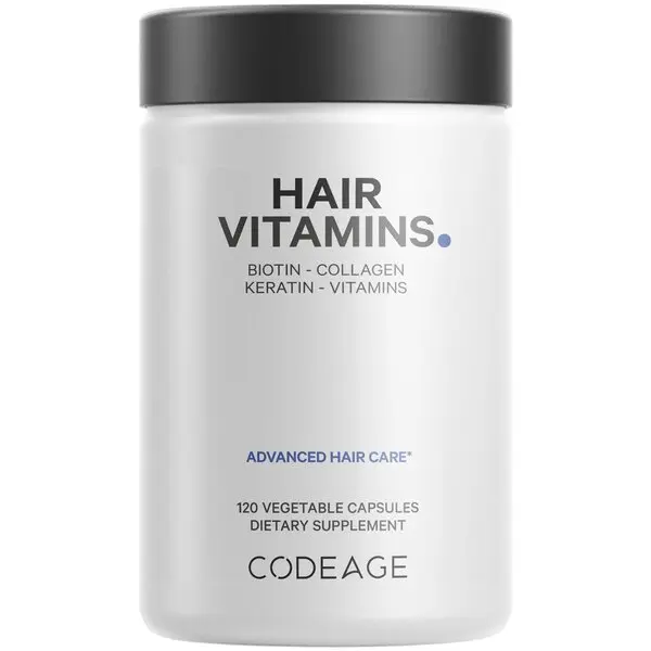 CODEAGE Hair Vitamins 10000 Mcg Biotin - White