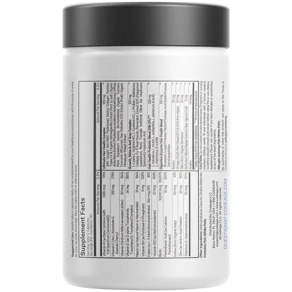 CODEAGE Hair Vitamins 10000 Mcg Biotin