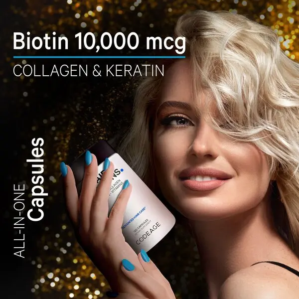CODEAGE Hair Vitamins 10000 Mcg Biotin