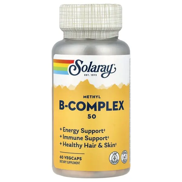 SOLARAY Methyl B-complex 50 60 Vegcaps - Assorted Pre-pack (see Table 9