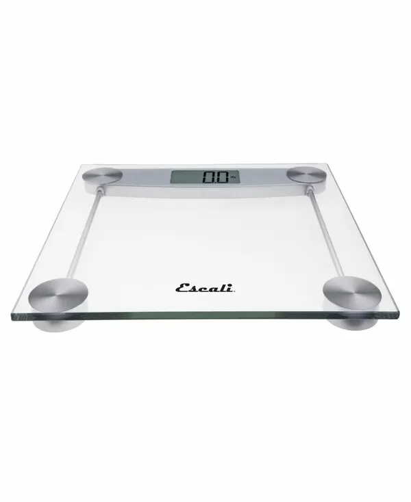 ESCALI Glass Chrome Bathroom Scale - Clear