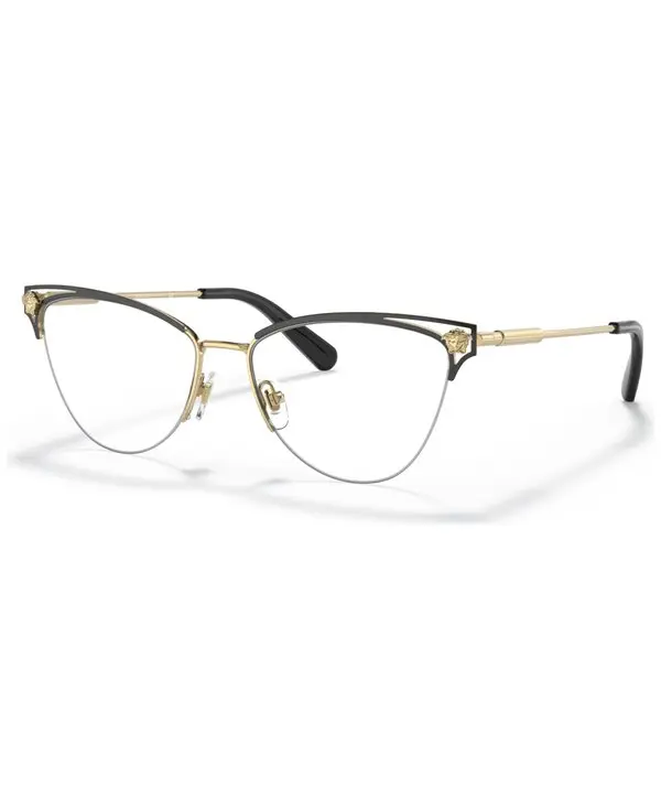 Versace Cat Eye Eyeglasses - Gold-tone,black