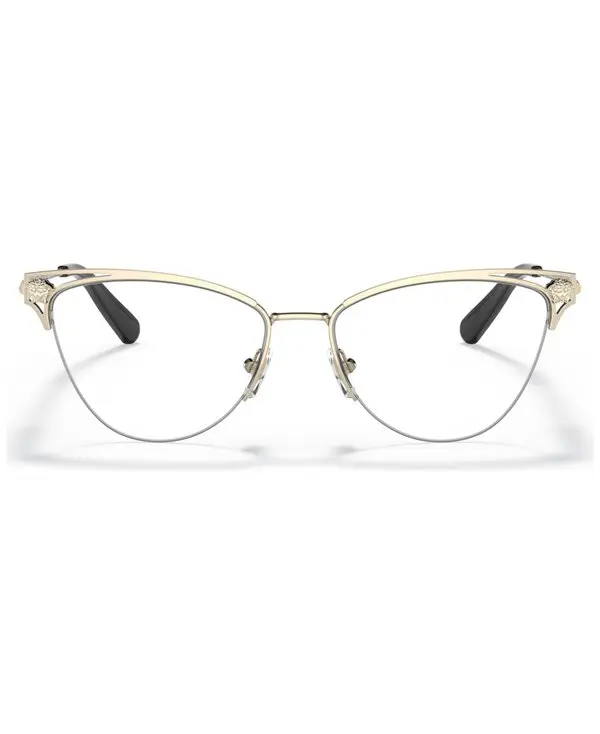Versace Cat Eye Eyeglasses - Pale Gold Tone