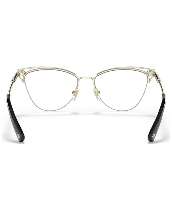 Versace Cat Eye Eyeglasses - Pale Gold Tone