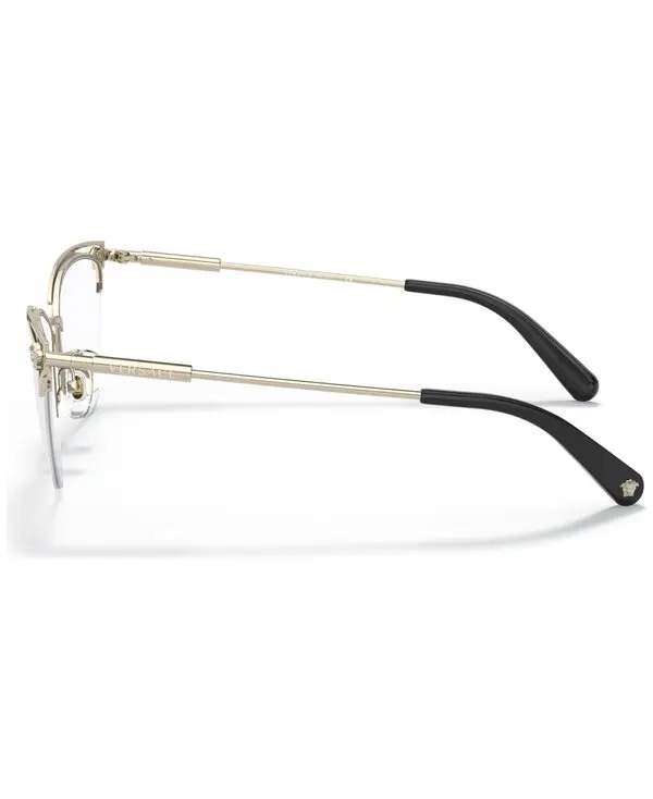Versace Cat Eye Eyeglasses - Pale Gold Tone