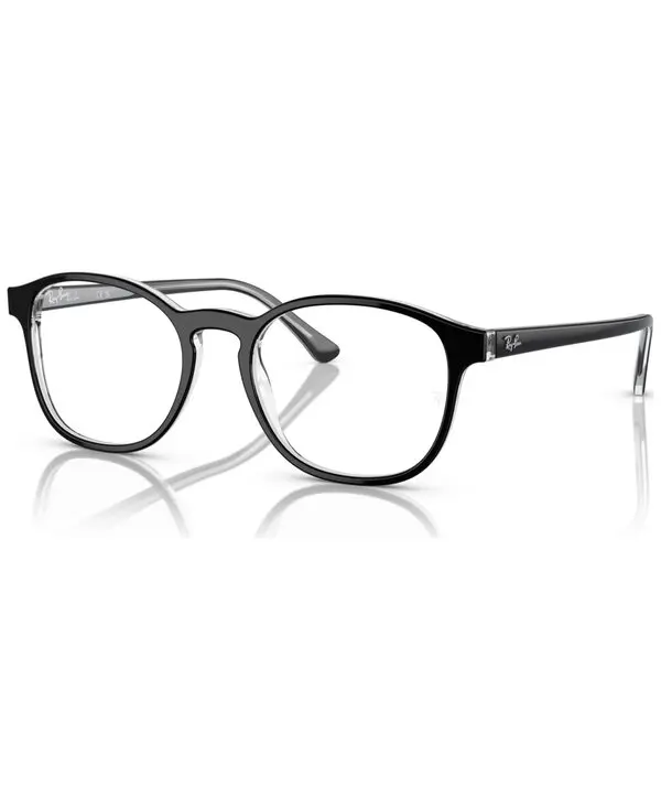 Ray-ban Phantos Eyeglasses - Black On Transparent
