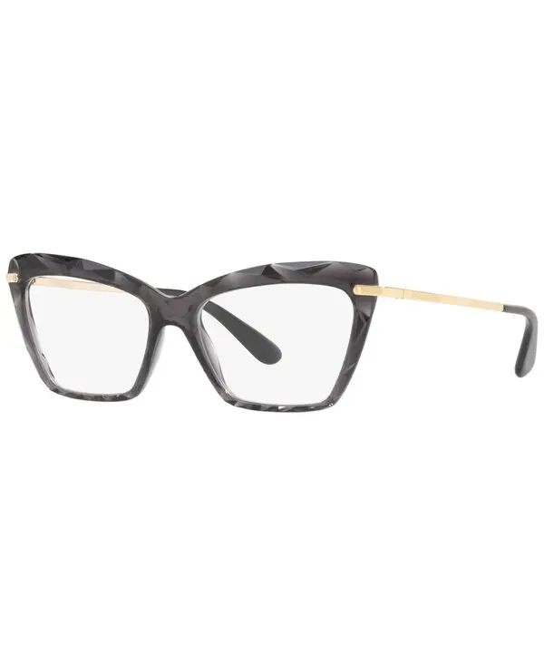 Dolce & Gabbana Cat Eye Eyeglasses - Transparent Gray