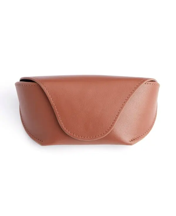 ROYCE NEW YORK Suede Lined Sunglasses Carrying Case - Tan