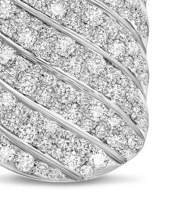 David Yurman Sculpted Cable Tag Pendant - Silver