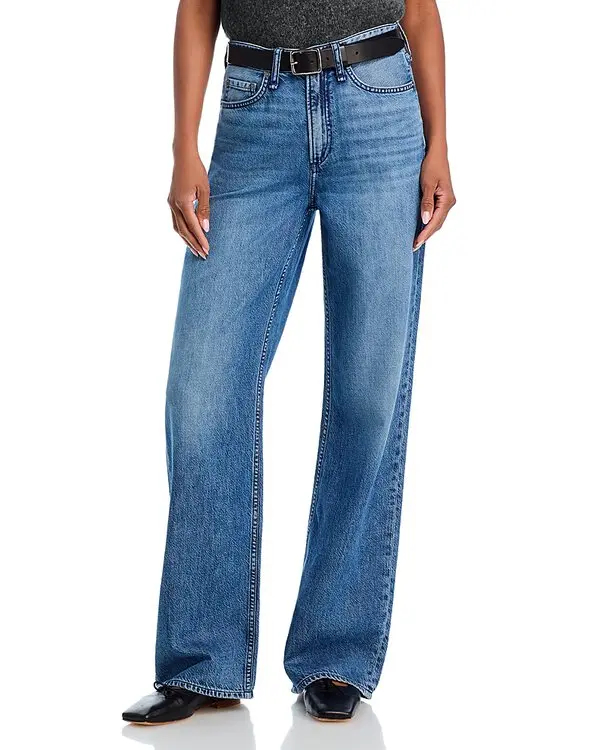 Rag & Bone Logan Featherweight High-rise Wide-leg Jeans