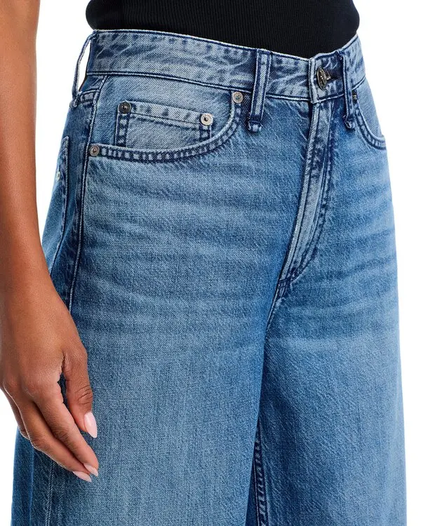 Rag & Bone Logan Featherweight High-rise Wide-leg Jeans