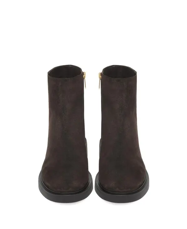 GIANVITO ROSSI Lexington Biker Boots - Brown Suede