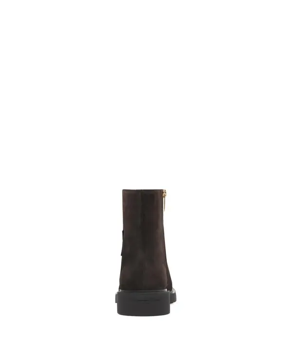 GIANVITO ROSSI Lexington Biker Boots - Brown Suede