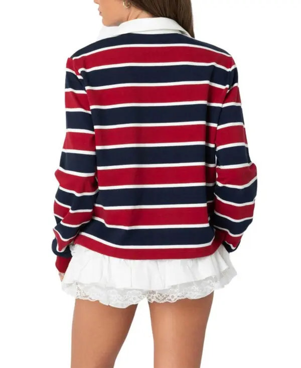 EDIKTED Hanna Striped Collared Shirt - Mix