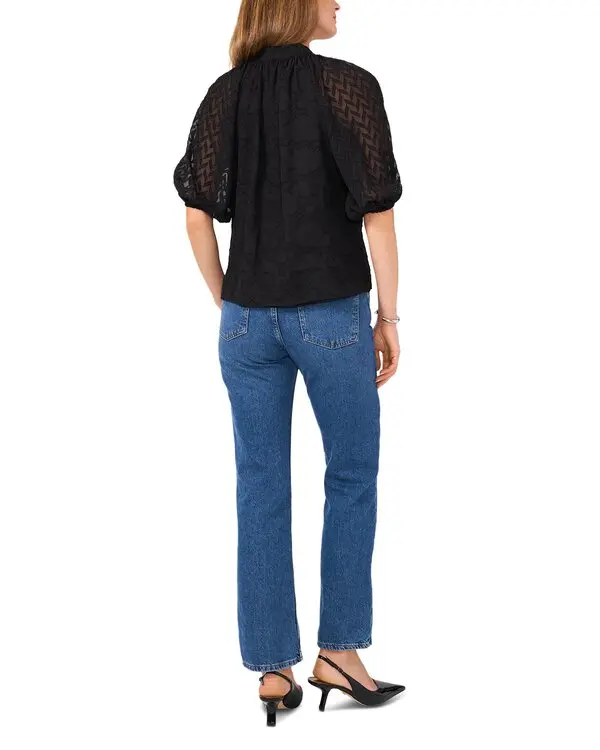 Vince Camuto Sheer Sleeve Top