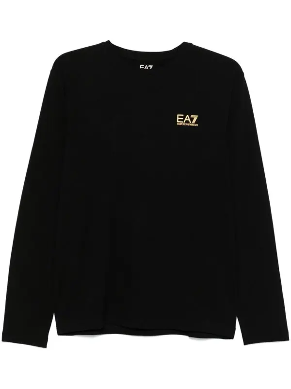 EA7 Logo Print Long Sleeve T-shirt