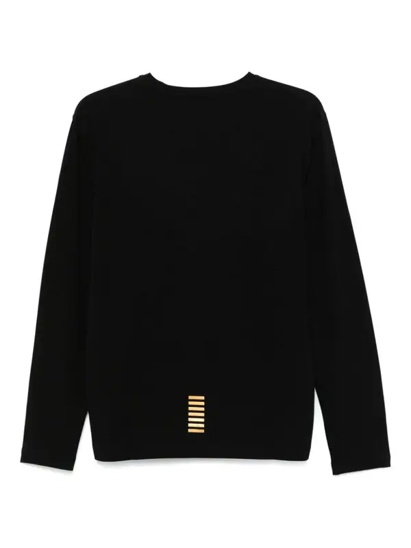 EA7 Logo Print Long Sleeve T-shirt