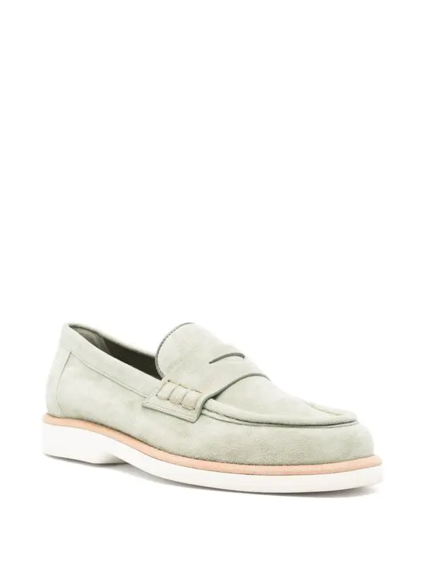 Santoni Suede Loafers