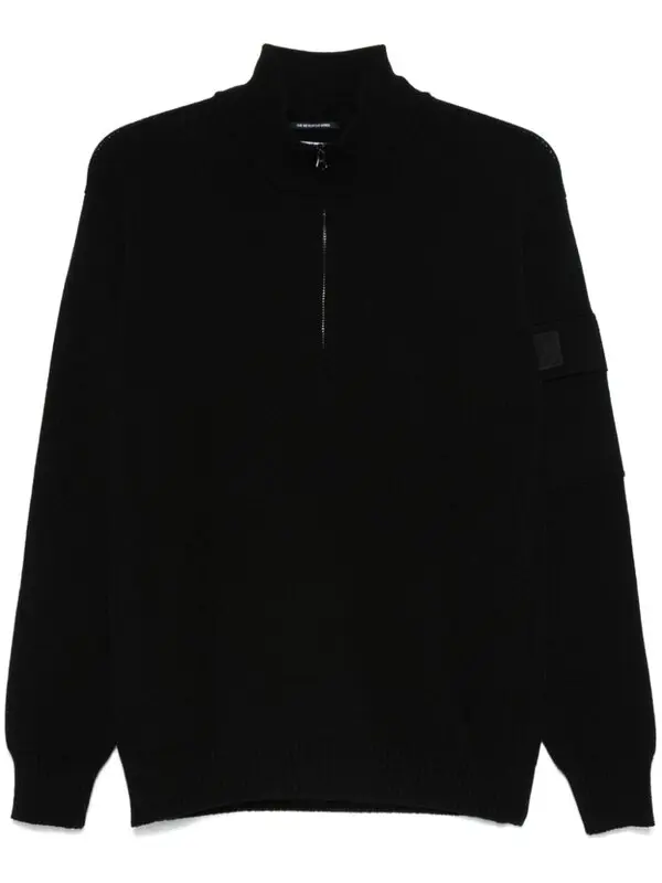 C.P. COMPANY Logo-patch Sweater - Black