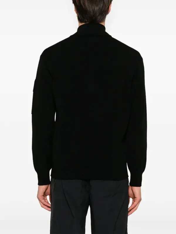C.P. COMPANY Logo-patch Sweater - Black
