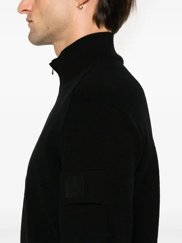 C.P. COMPANY Logo-patch Sweater - Black