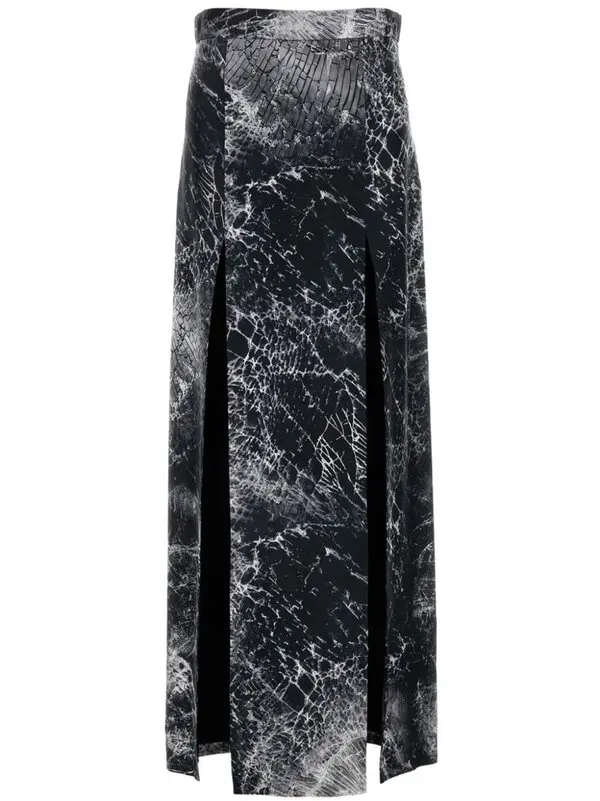 Alexander McQueen Abstract-print Skirt
