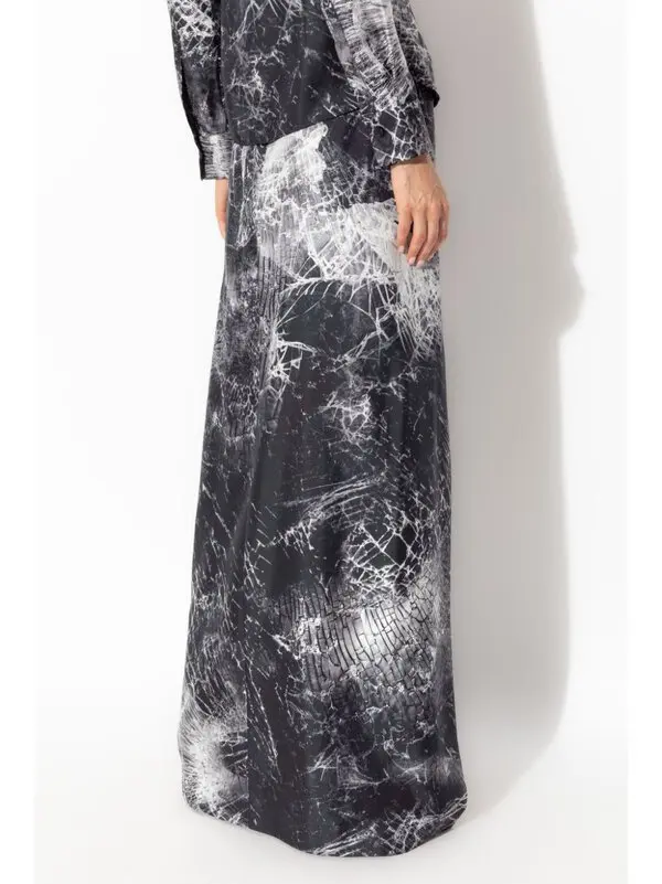 Alexander McQueen Abstract-print Skirt