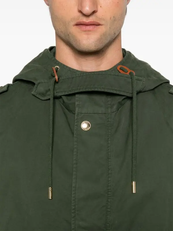 Buy Alexander McQueen Hooded Jacket - Green At 35% Off | Editorialist