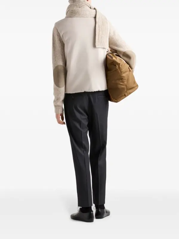 Prada Padded Cashmere Vest - Neutrals