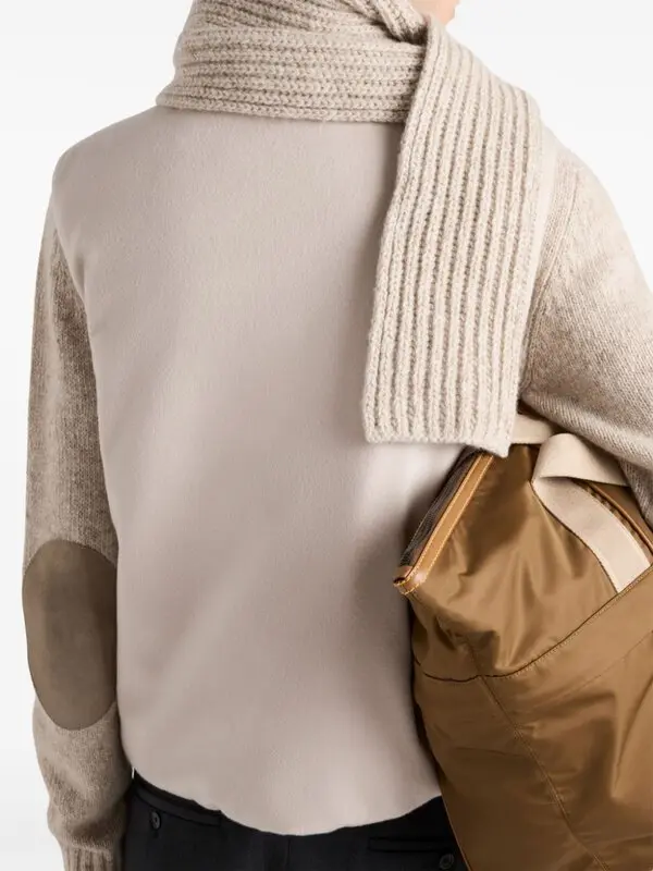 Prada Padded Cashmere Vest - Neutrals