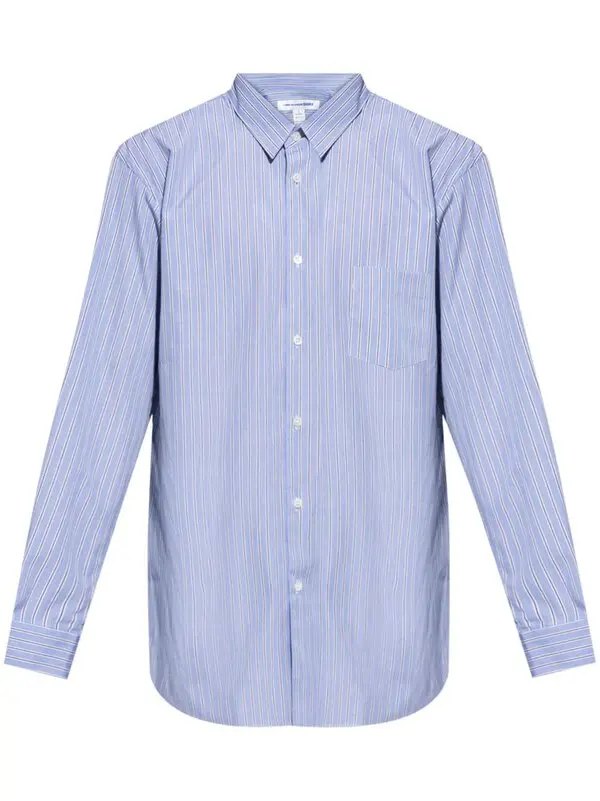 Comme Des Garçons Striped Buttoned Shirt