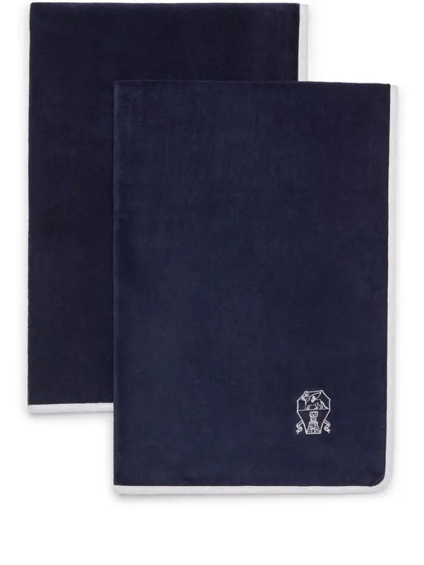 Brunello Cucinelli Terry-cloth Towels - Blue