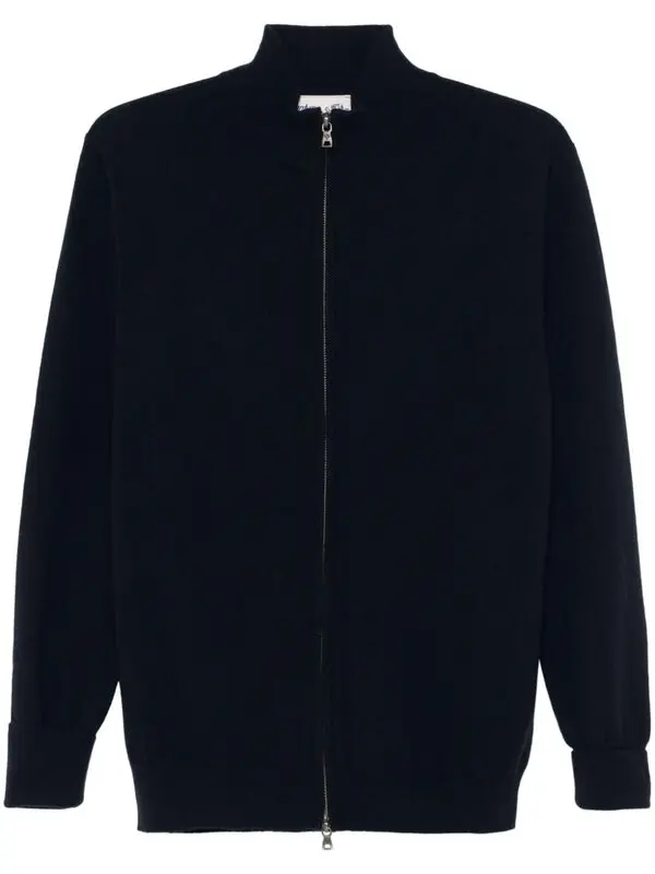 BALLANTYNE Zip-up Cashmere Cardigan - Blue