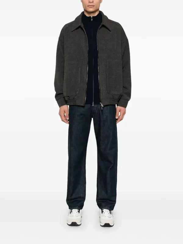 BALLANTYNE Zip-up Cashmere Cardigan - Blue