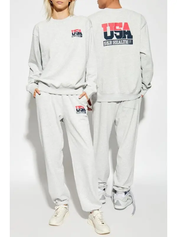SPORTY & RICH Logo-print Trousers