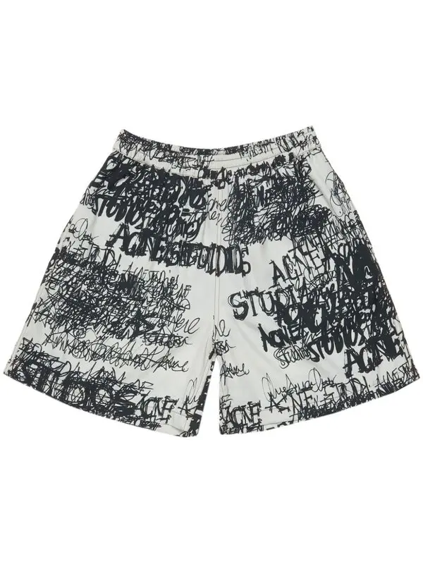 Acne Studios Abstract Pattern Print Shorts