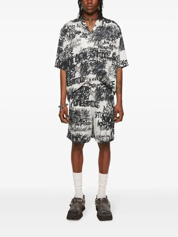 Acne Studios Abstract Pattern Print Shorts