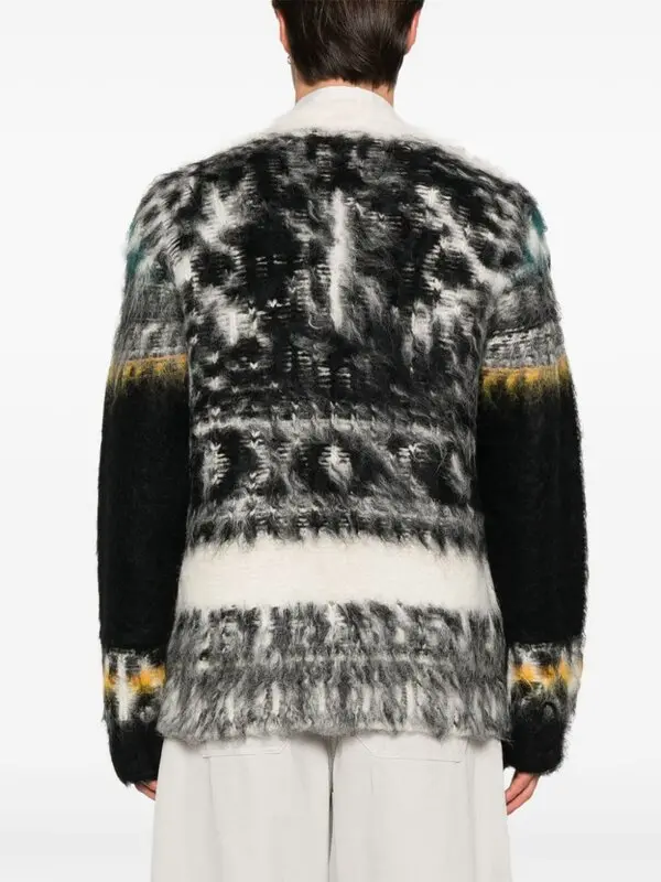 Sacai Patterned Pocket Cardigan