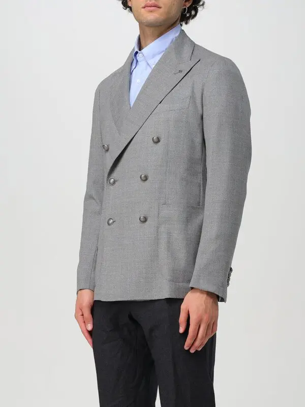 Tagliatore Double Breasted Blazer - Grey