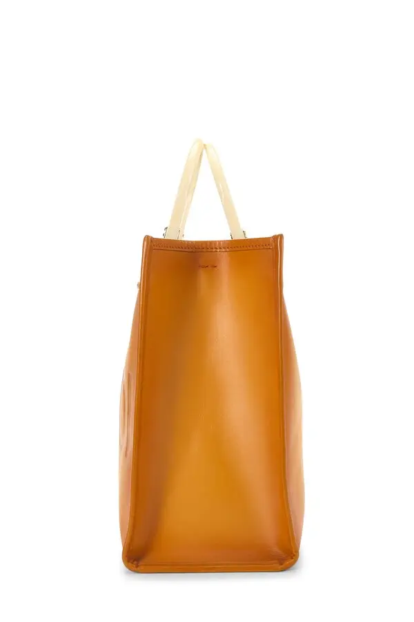 Fendi Calfskin Sunshine Shopper - Orange