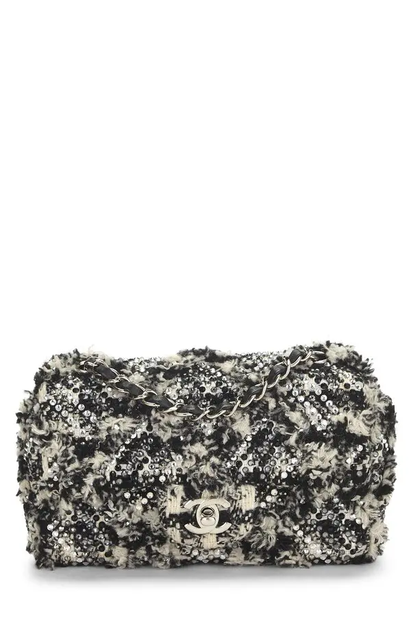 Chanel Crystal Embellished Half Flap Bag