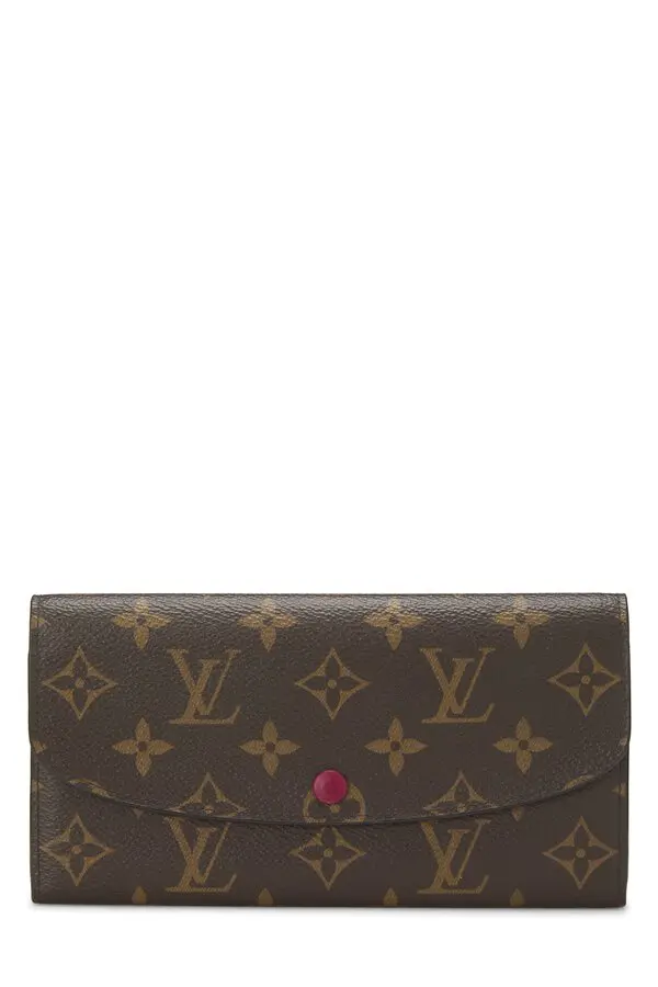 LOUIS VUITTON Monogram Canvas Emilie Wallet - Brown