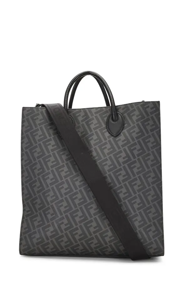 Fendi Zucca Coated Canvas Vertical Tote